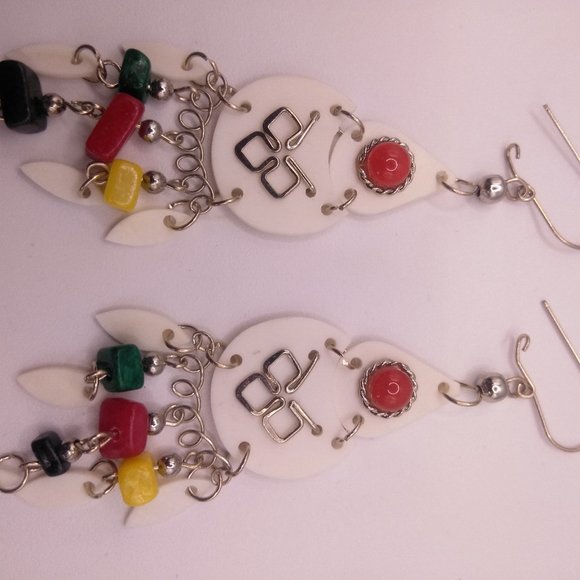 Jewelry | Peruvian Earrings In Alpaca And Natural Stone Andean ...